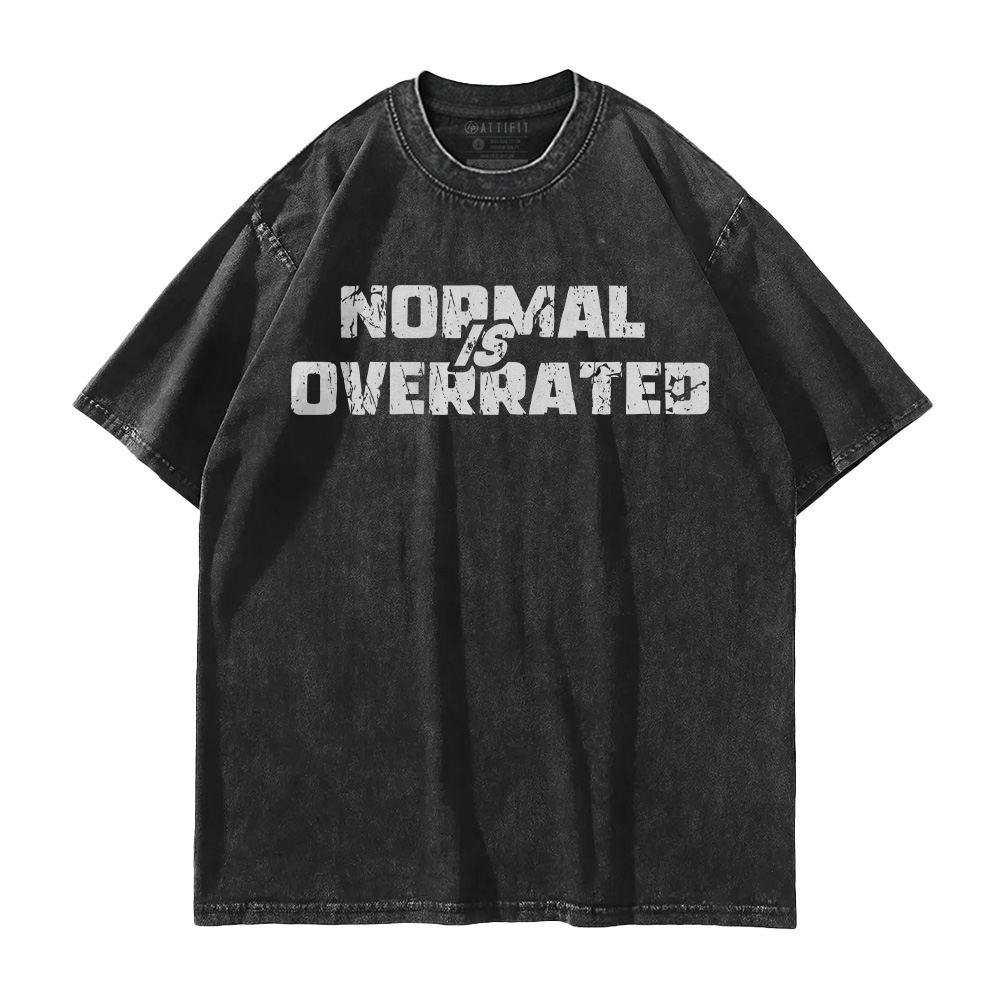 Normal Is Overrated Washed T-Shirt – bluvap