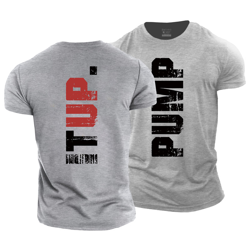 Cotton Pump It Up Men's Fitness T-shirts – bluvap